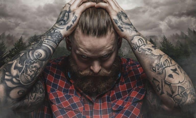 Mephobia Face Tattoo: meaning - Awakening State